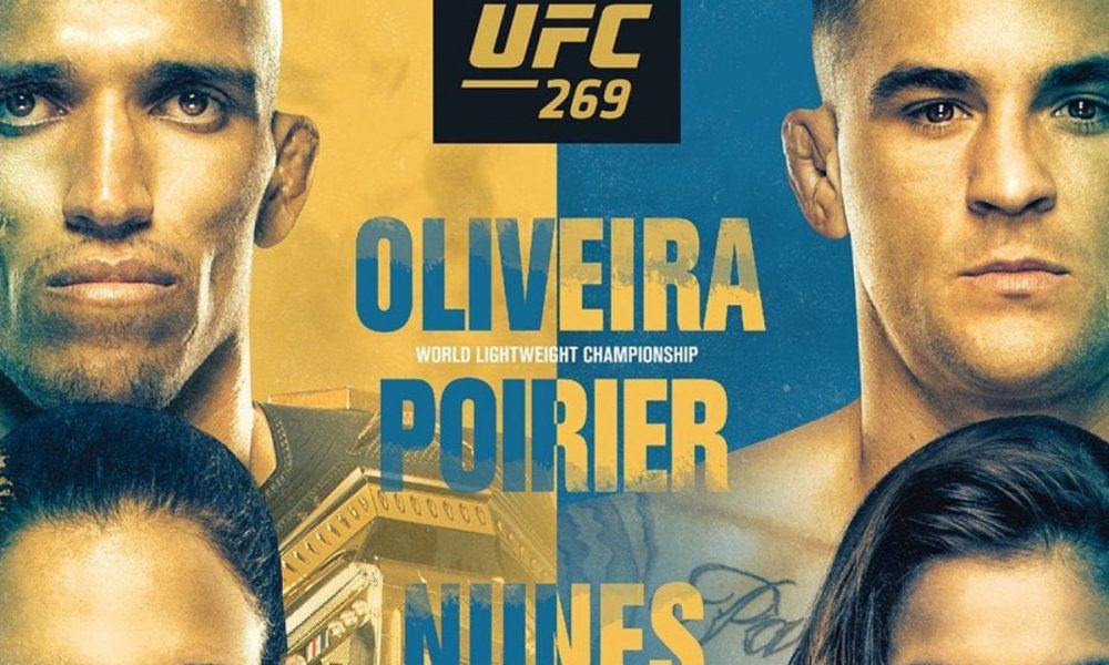 Pôster oficial do UFC 269 destaca brasileiros em disputas de título ...