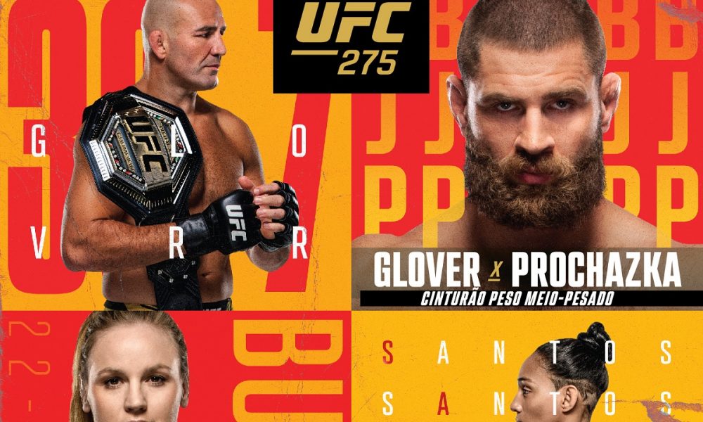 Pôster do UFC 275 é divulgado com destaque para disputas de título com ...