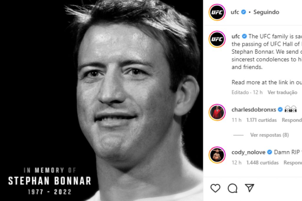 Laudo médico revela causa da morte de Stephan Bonnar, Hall da Fama do ...