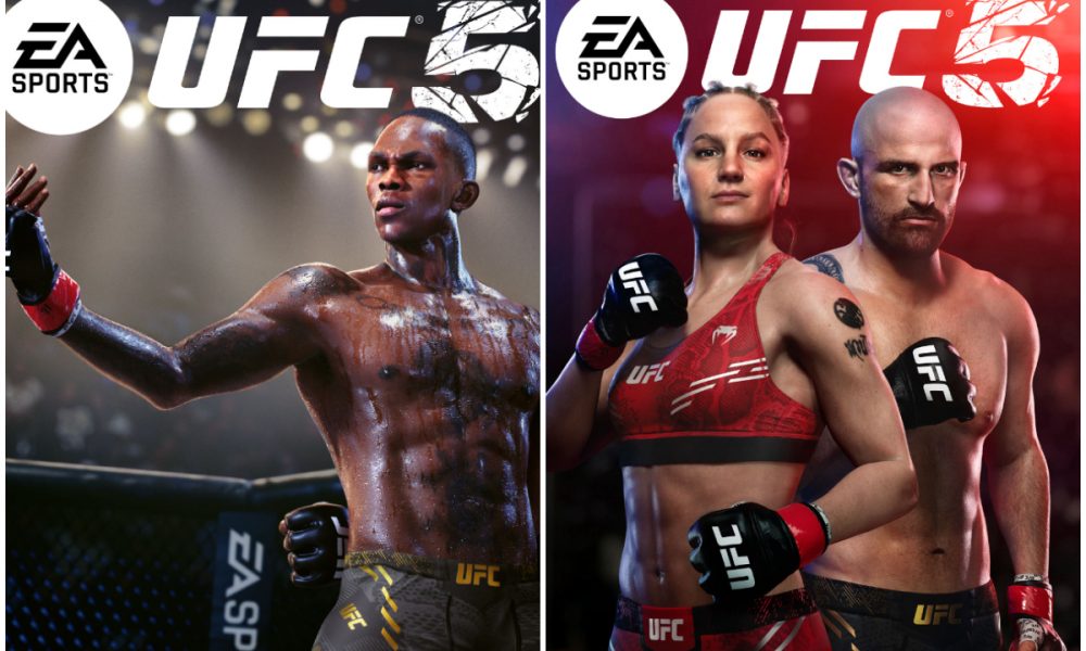 Adesanya, Volkanovski e Shevchenko estampam capa de jogo do UFC - Ag ...