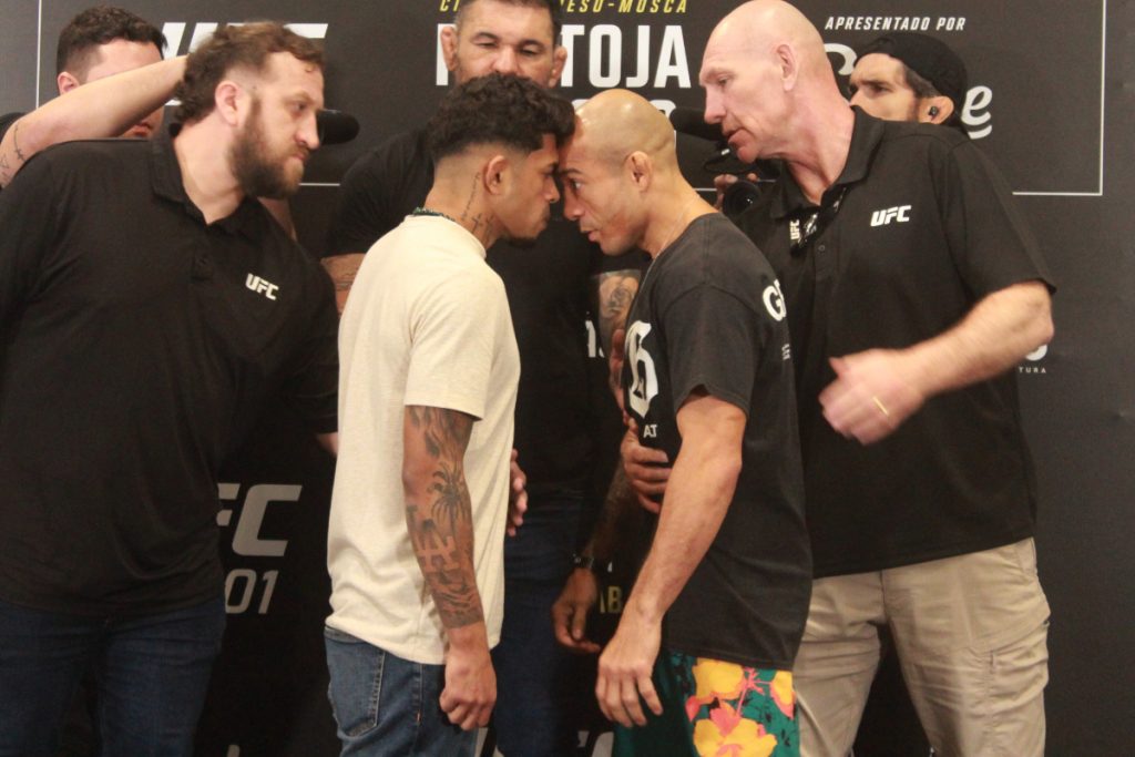 José Aldo protagoniza encarada tensa com rival no UFC Rio; veja - Ag ...