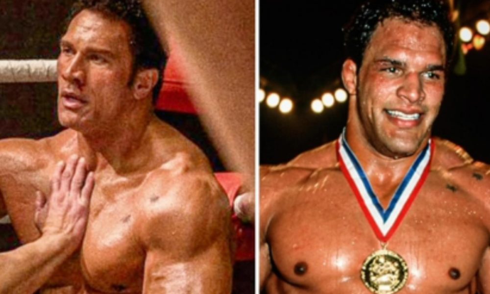 Semelhança entre The Rock e Mark Kerr surpreende em gravação de filme ...