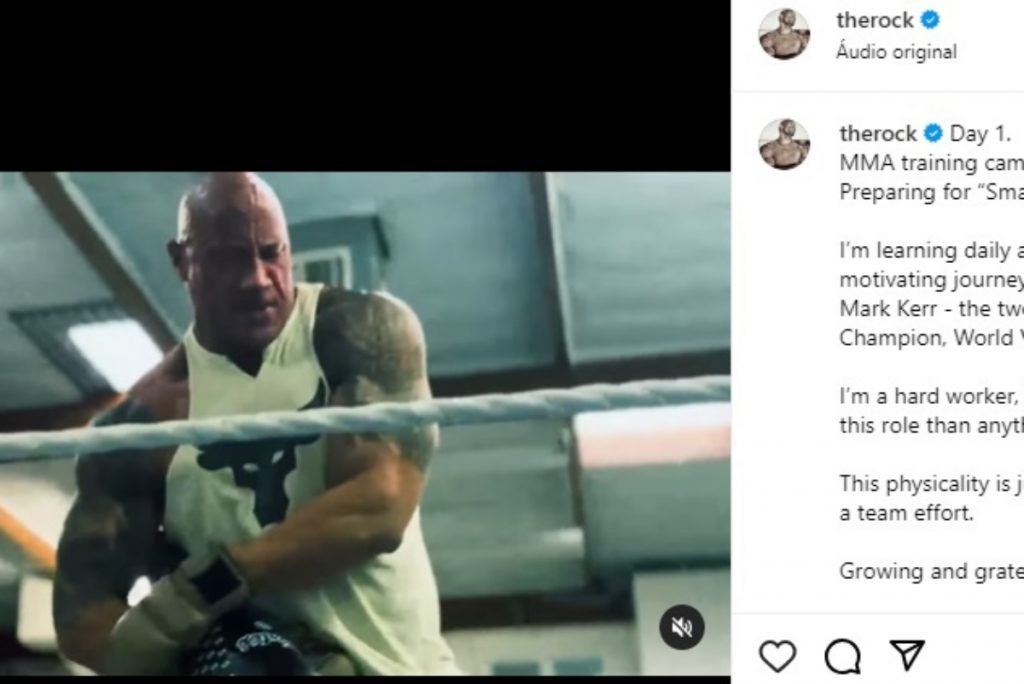 The Rock começa a treinar MMA para interpretar ex-campeão do UFC - Ag ...