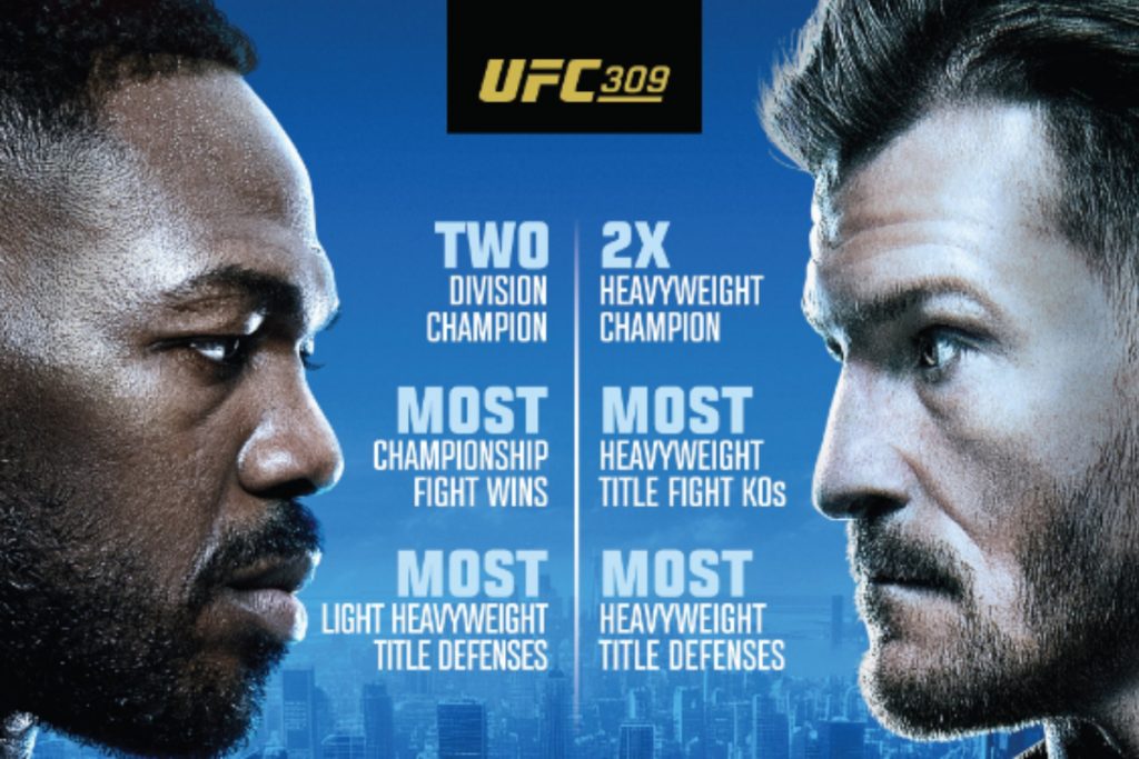Pôster do UFC 309 destaca disputa de título entre Jon Jones e Miocic ...