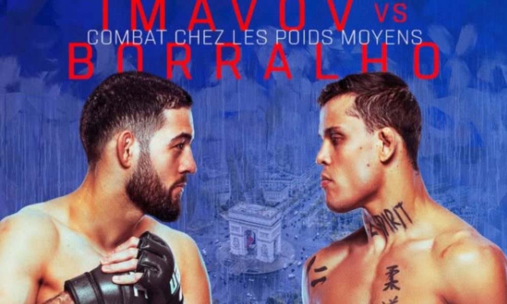 Pôster oficial do UFC Paris destaca Caio Borralho vs Nassourdine Imavov ...